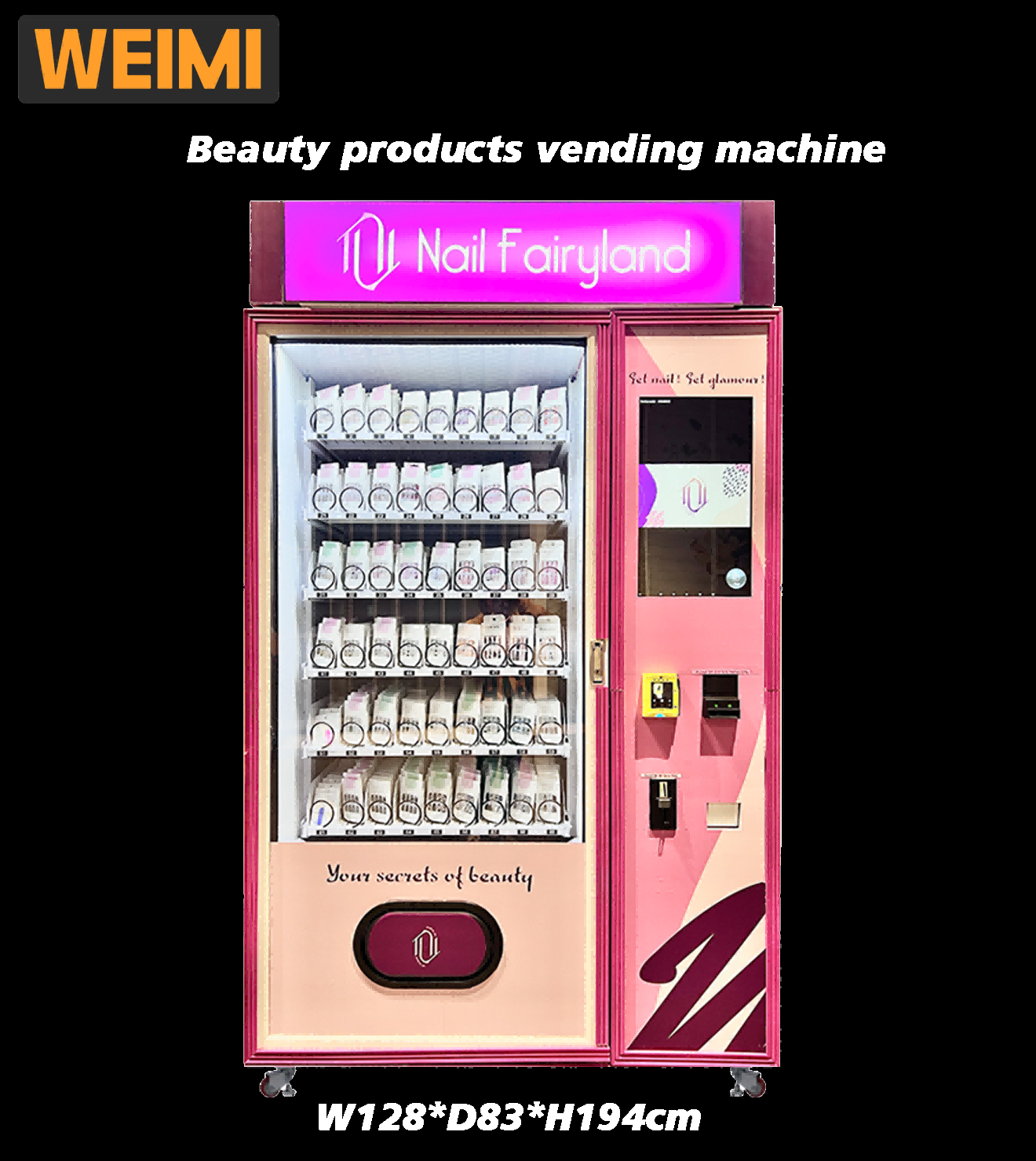 distributeur automatique de faux cils pour produits de beauté et soins de la peau